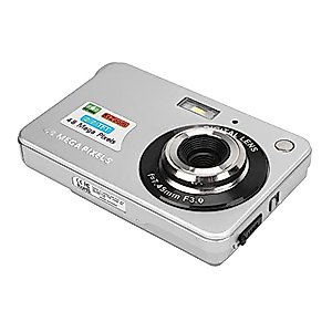 4K Digital Camera, Compact Camera, 48MP 2.7in LCD Display 8X Zoom Anti Shake Vlogging Camera USB Cable for Photography Continuous Shooting (Pink)