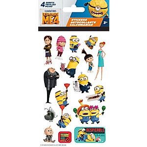 Illumination - Despicable Me 4-Standard 4 Sheet Stickers Standard Stickers - 4 Sheet