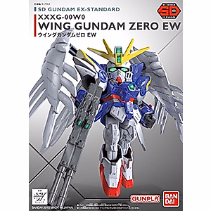 Bandai Hobby SD EX-Standard Wing Gundam Zero Version EW Action Figure, Multi, 8" (BAN202754)