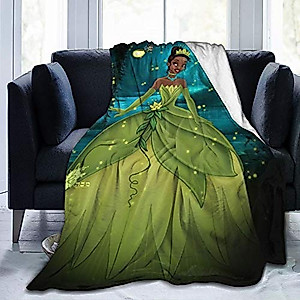 Princess and The Frog Ultra-Soft Micro Fleece Blanket Throw for Bedroom Sofa Comfortable 60in*80in