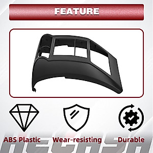 HECASA Double Din Dash Kit W/Wiring Harness Compatible with 2003-2006 Jeep Wrangler TJ Radio Dash Bezel