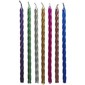 Meri Meri Multi Metallic Twisted Candles
