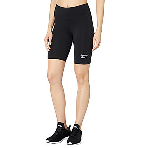 Reebok Women's Standard Bike Shorts, Black, Small