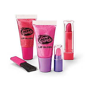 Shimmer 'n Sparkle Glitter Makeover Studio Beauty Kit – All-in-One Beauty for Eye, Cheeks and Lips for Ages 8 and Up
