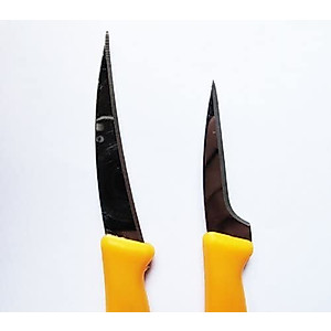 JAGUAR Set Fruit Carving Knife Plastic Handle Yellow.02.5 inch 2 Pcs. of Thailand