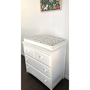 Changing Pad Cover Floral Organic Cotton for Girls (Changing Pad)