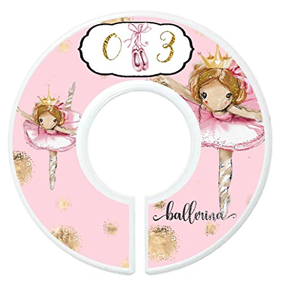Mumsy Goose Nursery Closet Dividers Closet Organizers Baby Girl Clothes Dividers Ballerina