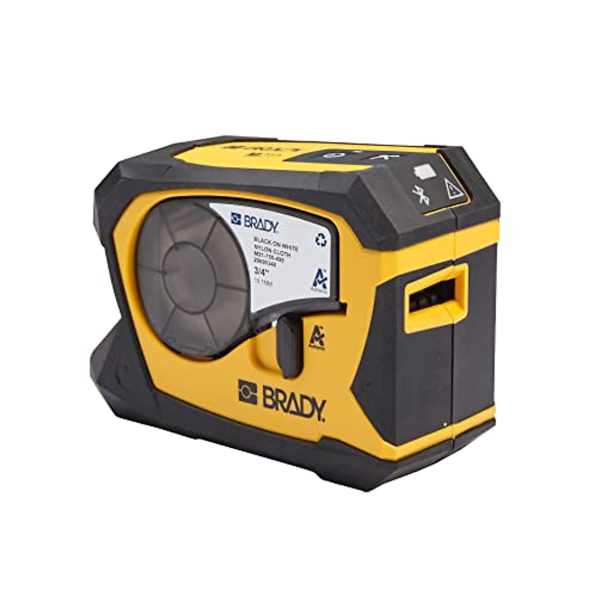 Brady M211 Portable Bluetooth Label Printer - Design. Preview. Print. All from Your Phone. Yellow/Black 4 in H x 5.4 in W x 2.6 in D