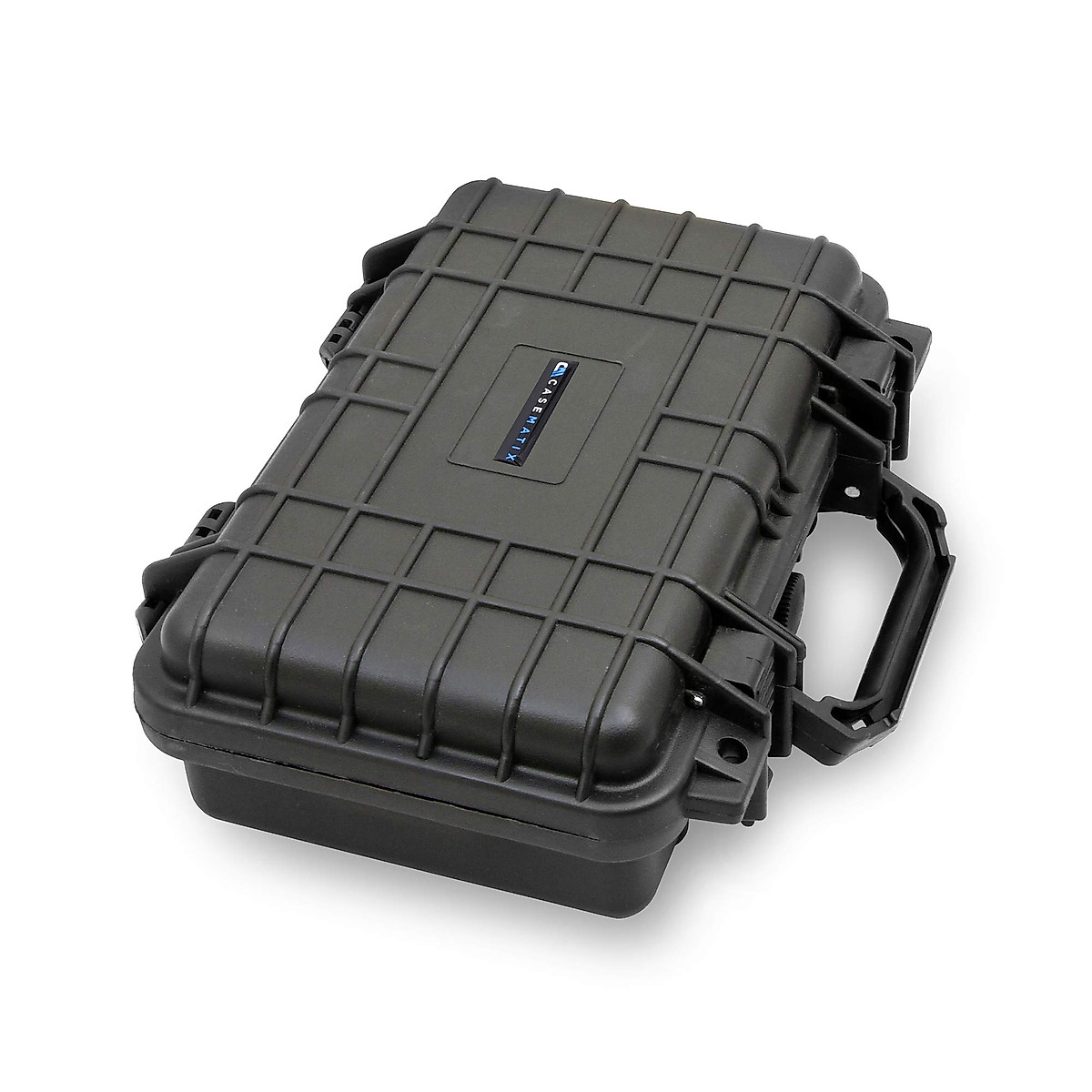 CASEMATIX Hard Gun Case for Pistols - TSA Approved Waterproof & Shockproof Gun Cases for Pistols, Compact 9mm Gun Case for Carrying Handgun with Scope and Accessories