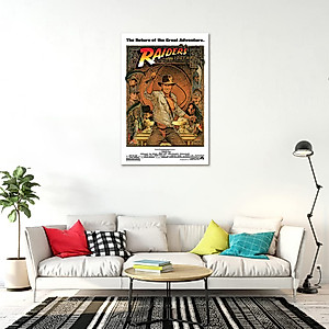 Indiana Jones - Raiders Of The Lost Ark - Movie Poster: Re-Release 1982 (Size: 27'' x 40'')