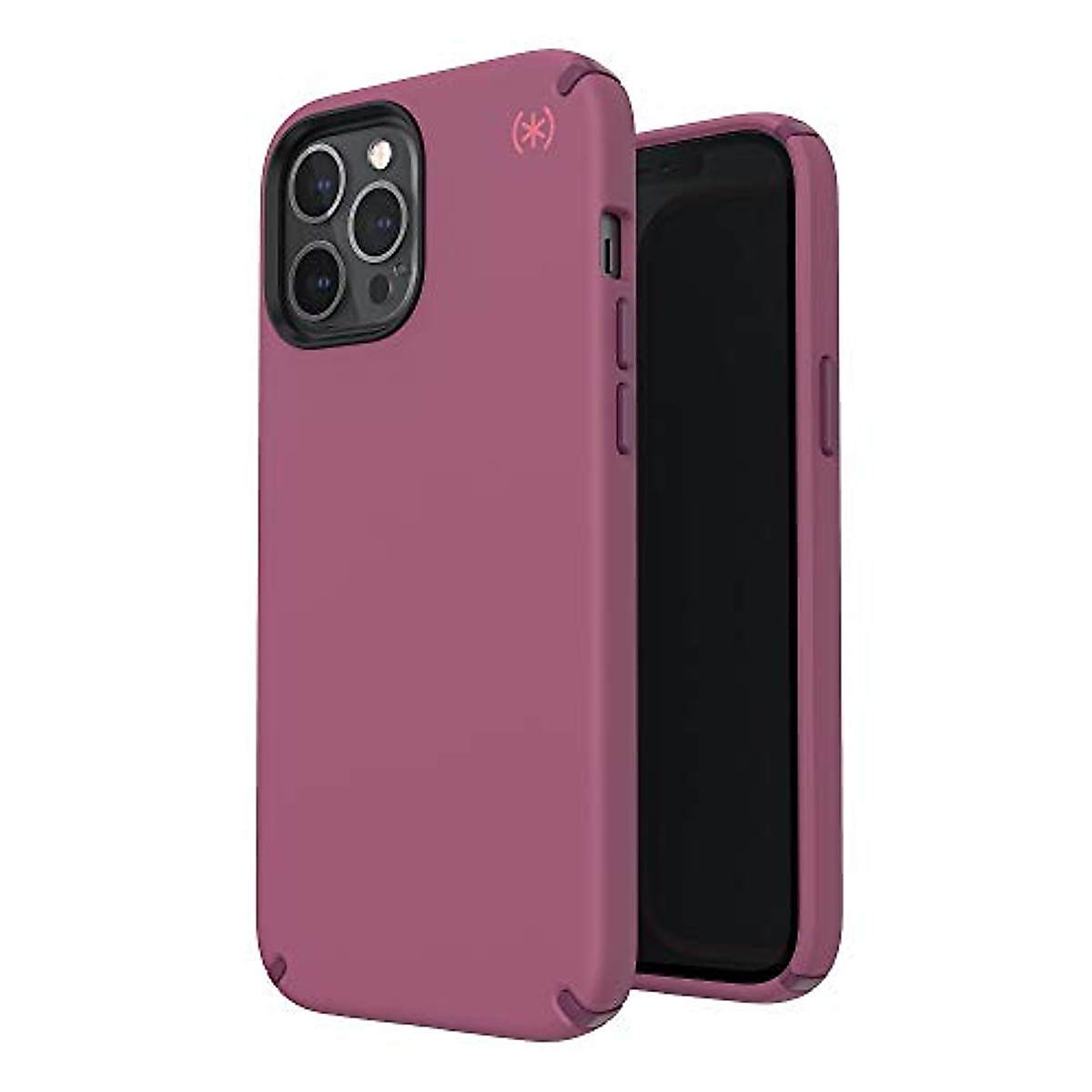 Speck Products Presidio2 PRO iPhone 12 Pro Max Case, Lush Burgundy/Azalea Burgundy/Royal Pink