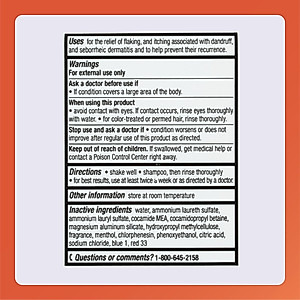 Rugby Selenium Sulfide Anti-Dandruff Shampoo - Blue Formula for Normal Hair - 7 Oz