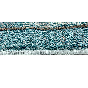 Unique Loom Medici Collection Vintage Botanical Traditional Light Blue Square Rug (8' 0 x 8' 0)