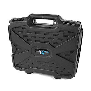 CASEMATIX Hard Shell Projector Travel Case with Customizable Interior Compatible with BenQ MX707 Projectors, MH535FHD, MW535A, HT1070A, MS524AE and More - Includes Case Only