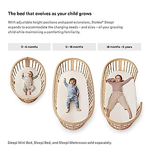 Stokke Sleepi Canopy, White - Create a Cozy, Calm Environment for Baby - Easy to Assemble - Lightweight Fabric - Compatible with Sleepi Mini & Crib/Bed