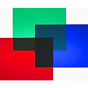 Rainbow Symphony Color Filters - Color Filter Set Consists of six 8" X 10" Sheets - Includes Bonus Sheet of 13,500 Line/Inch Diffraction Grating