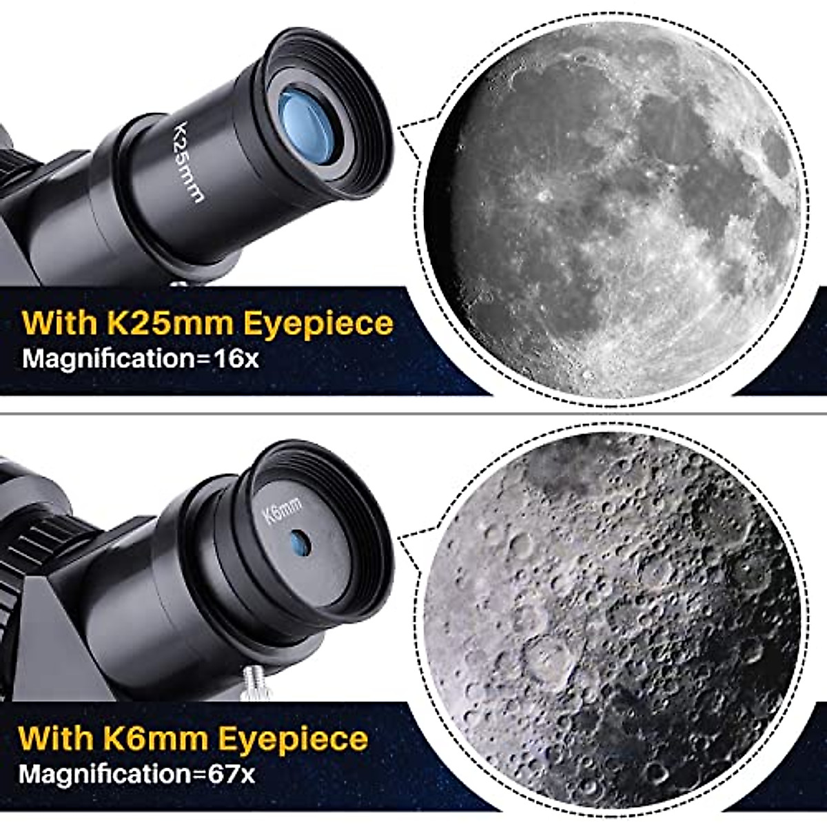 Upgraded Telescope HD 400/70mm Telescope for Kids Adults Refractor Astronomy Telescope - Watching The Moon, Bird Watching, Viewing The Natural Scenery, Viewing The City Scenery, Watching The Animals