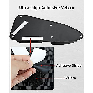 BELINOUS UTV Side Door Bag Compatible with RZR, Front Door Storage Bag with Knee Pad Compatible with Polaris RZR 2014-2023 XP XP4 Turbo 1000 900 (Black)