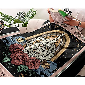 NBBZ Funny Tarot Card Ultra Soft Flannel Couch Sofa Throws Blankets for Traveling Flighting Camping Home 51x63 in. (130x160cm)