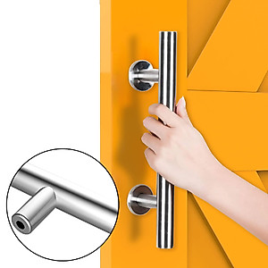 QINAIXQM 12''/30CM Sliding Barn Door Handle Double Sided Pull and Flush Barn Door Embedded Invisible Stainless Steel