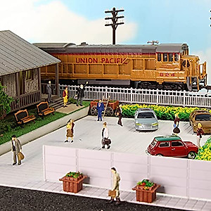 P8712 40pcs All Standing Pose Figures Assorted HO Scale Person Model Train Street People Desktop Decoration