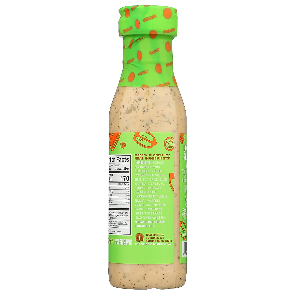 Tessemae's, Dressing Habanero Ranch, 10 Fl Oz