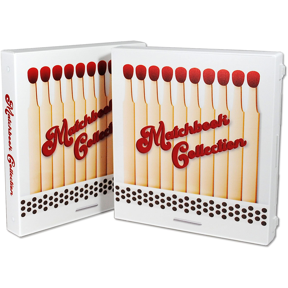 UniKeep Matchbook Cover Collection Storage Album for Display, Protection, and Archival. Includes 15 Pages. Holds 90 Matchbooks