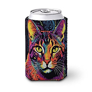 2 PCS Confident Cat Cup Can Cooler Party Gift Beer Drink Coolers Coolies
