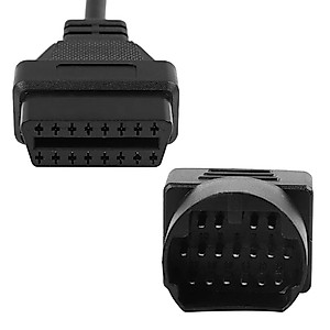X AUTOHAUX OBD2 Diagnostic Connector Cable Male to Female for Mazda - 17 Pin to 16 Pin 20cm