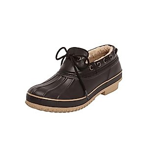 Comfortview Women's Wide Width The Storm Waterproof Slip-On Sneaker - 8 1/2 W, Black