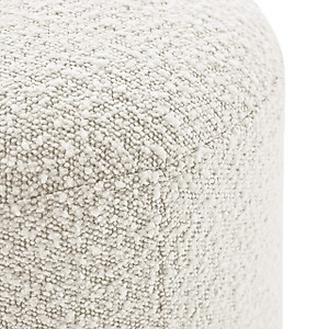 POLY & BARK Basel Ottoman, Crema White Boucle