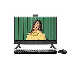 Dell Inspiron 5415 All in One - 23.8-inch FHD (1920 x 1080) Non-Touch Display, AMD Ryzen 5 5625U, 8GB DDR4 RAM, 256GB SSD, AMD Radeon Graphics, MediaTek Wi-Fi 6, Windows 11 Home - Black