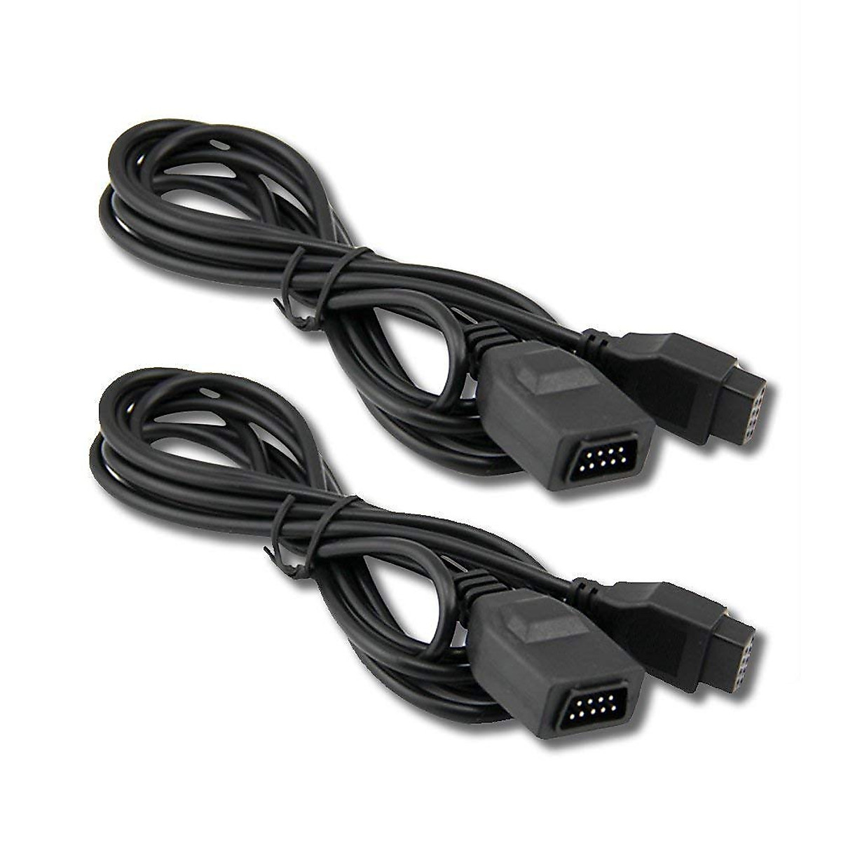 eLUUGIE 2 Packs 6ft Replacement Extension Cord Cable for Sega Genesis 2/3 Controller Extension Cord
