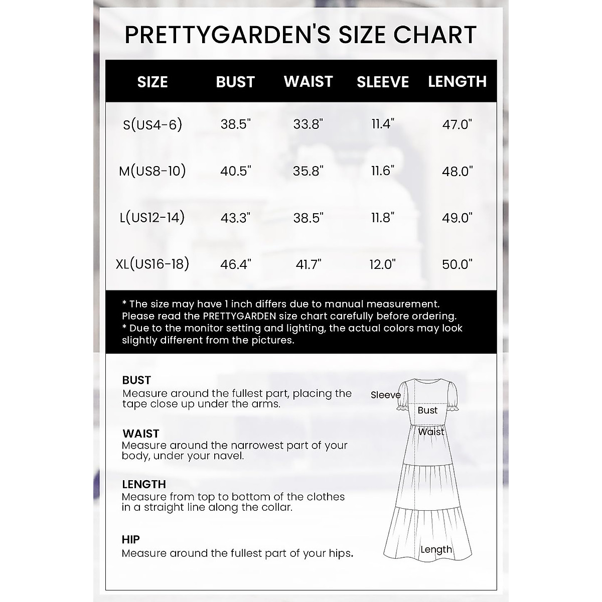 PRETTYGARDEN Women's Summer Casual Boho Dress Floral Print Ruffle Puff Short Sleeve Flowy Midi Beach Party Dresses (Apricot,Medium)