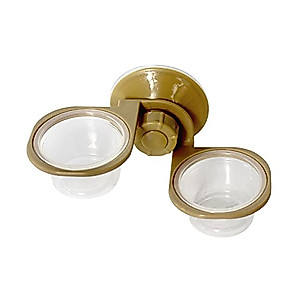 Gecko Lizard Bearded Feeding Gecko Food Water Bowl Worm Dish Suction Cup Feeder Supplies for Small Reptiles Reptile Feeder Tongs Insects Live Dish Escape Proof Bowl Automatic Plastic