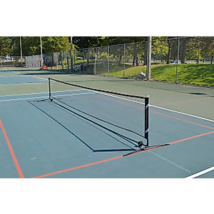 PickleballCentral Rally Portable Light Pickleball Net - 20 Foot Lightweight Portable Pickleball Net and Frame - Regulation Height - Easy Set-Up, Steel Tube Frame, Net Carry Bag