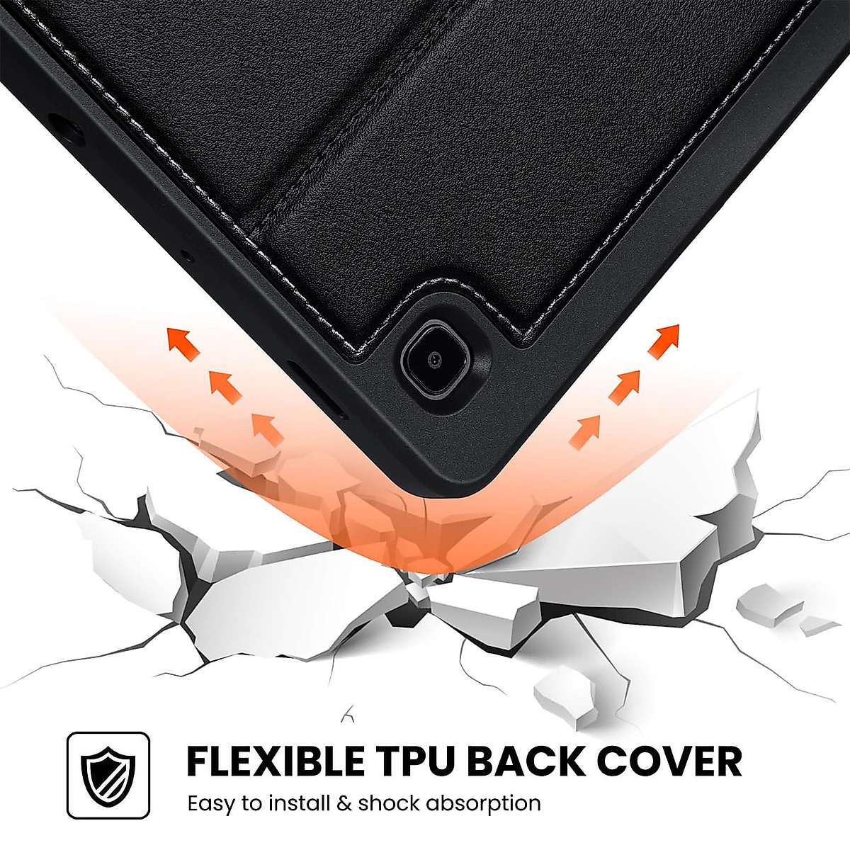 ZtotopCases for Samsung Galaxy Tab S6 Lite 10.4 Inch Tablet Case 2024/2022/2020 [5 Magnetic Stand Angles] with S Pen Holder,PU Leather, TPU+PC Back Cover, Model(SM-P620/P625/P610/P613/P615/619), Black