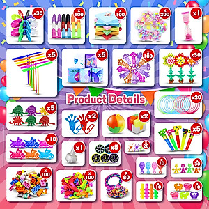 1000 Pcs Party Favors for Kids, Fidget Toys Pack, Easter Eggs Fillers Birthday Gift Toys Autism Sensory Goodie Bags Stuffers, Treasure Box Prizes Toys for Classroom