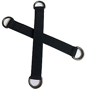 AIVOOF Swing Hanging Straps, 2 PCS 24cm / 9.45inches Tree Swing Straps Hanging Kit Heavy Duty Hanging Straps Holds 440 lbs with Carabiner Perfect for Tree Swing Seat, Hammock, Plank