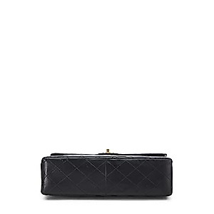 CHANEL, Pre-Loved Black Quilted Lambskin Half Flap Jumbo, Black