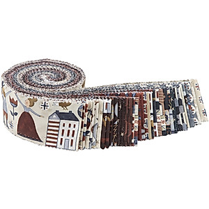 Teresa Kogut Bright Stars Rolie Polie 40 2.5-inch Strips Jelly Roll Riley Blake Designs RP-13100-40