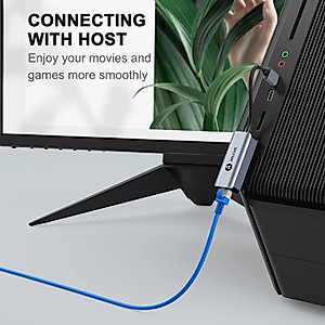 USB to Ethernet Adapter, Vilcome USB 3.0 to 100/1000 Gigabit Ethernet LAN Network Adapter, Driver Free RJ45 Internet Adapter Compatible with MacBook Surface Pro Laptop PC