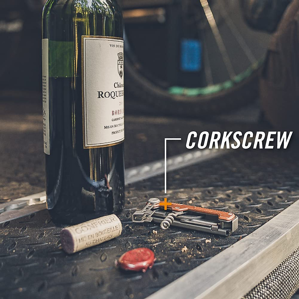 Gerber Gear 31-003565 Armbar Cork, Pocket Knife Multitool with Corkscrew Wine Opener for EDC, Gold