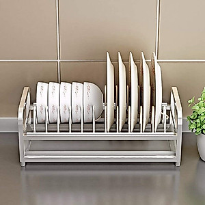 Plate Rack Draining Dish Rack Stainless Steel Single-layer Dish Rack Movable Kitchen Utensils Drain Dish Rack Drain Rack Dish Rack Pan Plate Holder