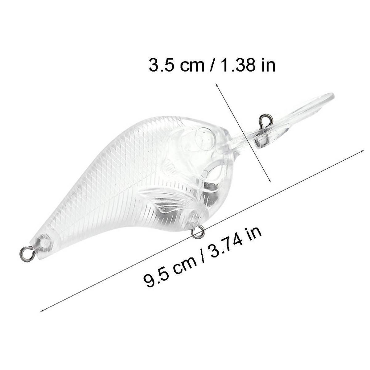 Lure Blanks, 10pcs Unpainted Fishing Lures Crankbait Lures Wobblers DIY Blank Hard Lures Kit Unpainted Fishing Baits Sets Floating Tackle for Swimming Bass Trout Perch Freshwater Saltwater Topwater