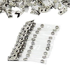 Happy Trees Destiny Metal Badge Clips with Strap Clear ID Strap Clip Adapter 100pc