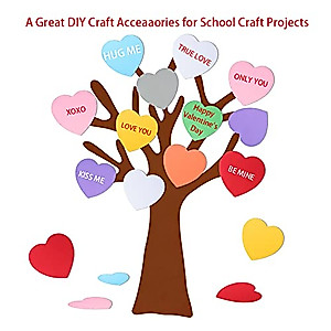 72 Pcs Heart Cutouts Paper Hearts 6 Inches Heart Shaped Cards Large Heart Shapes Paper Heart Shape Die Cuts for Valentine’s Day Craft, Kid's Love and Peace School Craft Projects (Assorted Color)