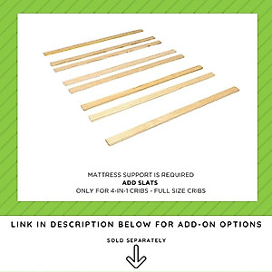 CC KITS Full Size Conversion Kit Bed Rails for Davinci Jayden 4-in-1 Crib (Slate)