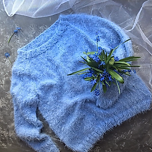 Estako Downy 40% premium acrylic and 60% polyamide Soft DK - Light Worsted #3 Fuzzy Yarn for Crocheting and Knitting 3.52 oz (100 gr) 267 Yds (245 m) (8930 - Mint)