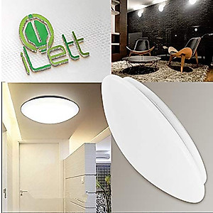 iLett LED 15 Watts Flush Mount Fixture Ceiling Light, Mushroom Shape, Ultra Light Weight, 10.5 inches, 1200lm, 6500K, 85V-265V